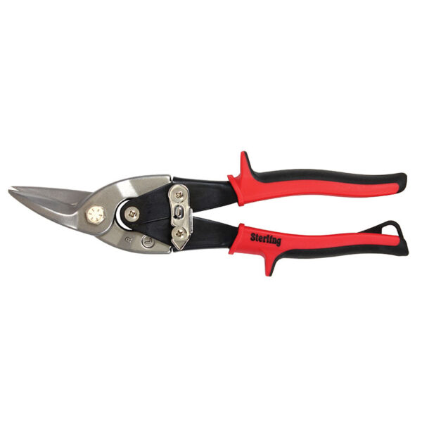 Red Left Cut Aviation Snips - Sterling