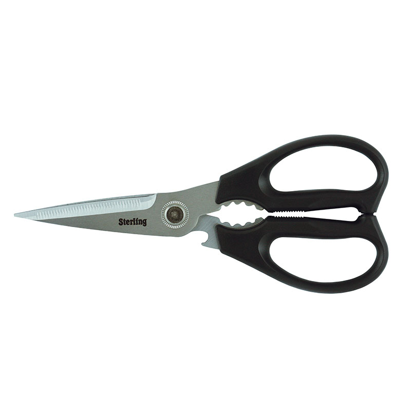 205mm Black Panther Kitchen Scissors - Sterling