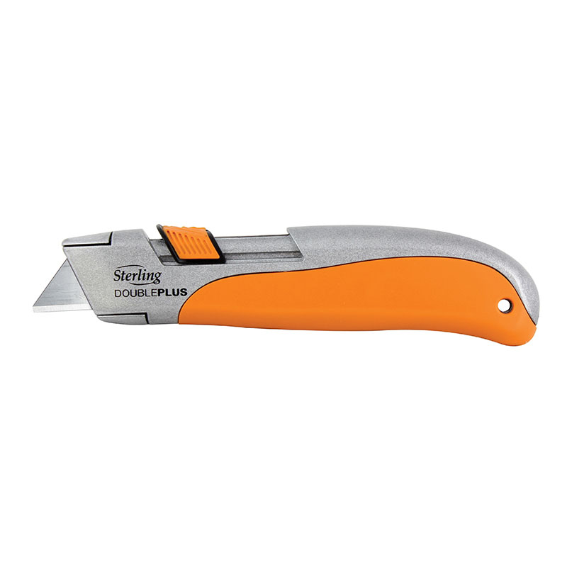 Safety DOUBLE PLUS Self Retracting Knife - Sterling