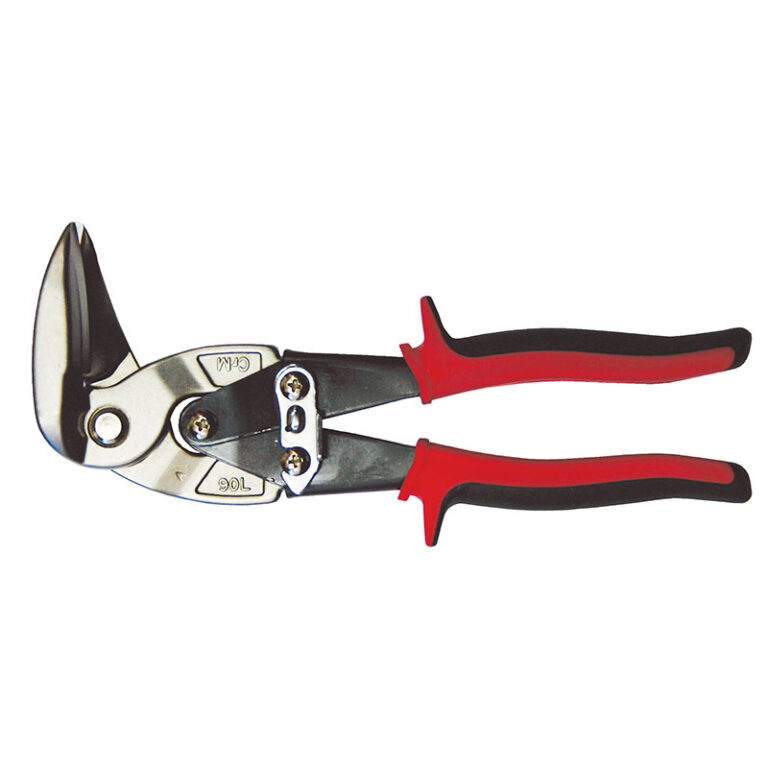 Red Left Cut Upright Snips - Sterling