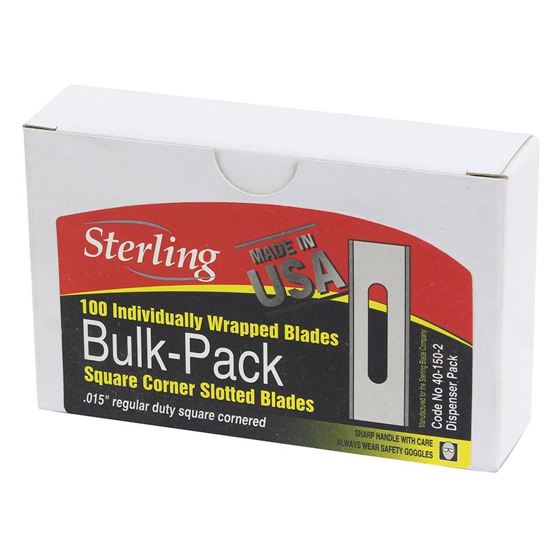 Square Slotted Blade (x100) - Sterling