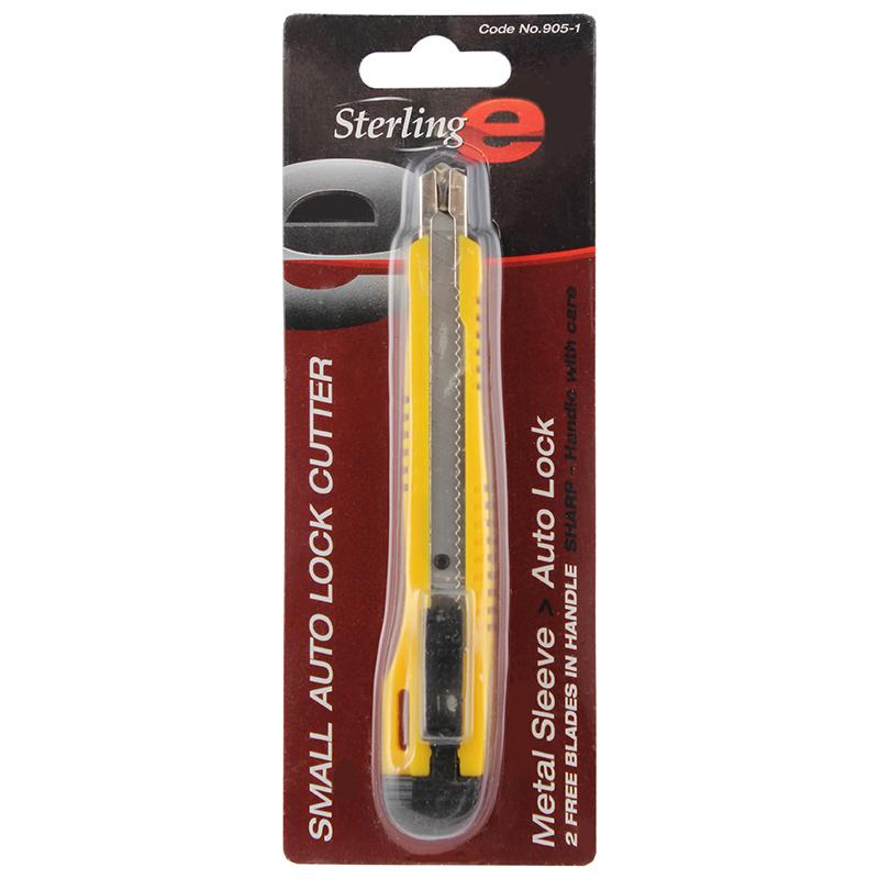 Yellow Plastic Auto-Lock Cutter 9mm - Sterling