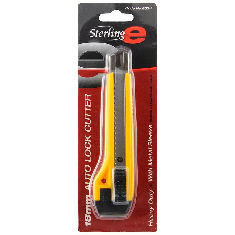 Yellow Auto-lock Cutter with Metal Insert - Sterling
