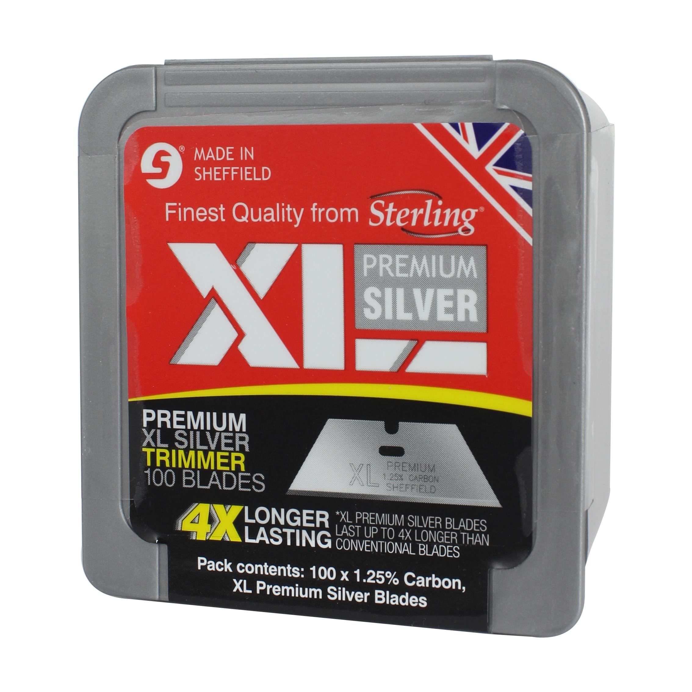 XL Premium Silver Trimmer Blades (x100) - Sterling