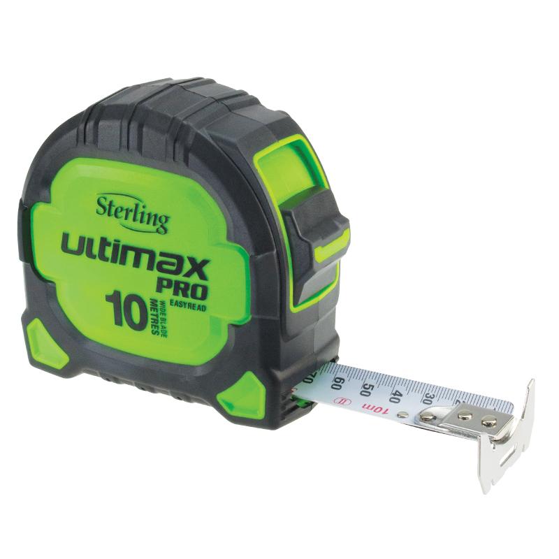 Sterling Ultimax Pro Tape Measure Easyread: 10m Metric - Sterling